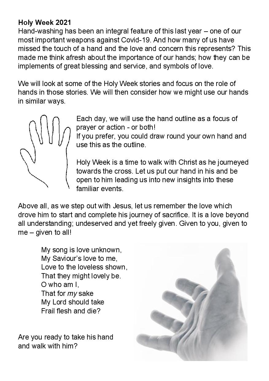 Holy Week Reflections - Day 1 - Christ Church